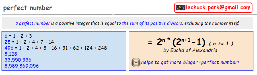 A Perfect number – Lechuck Park