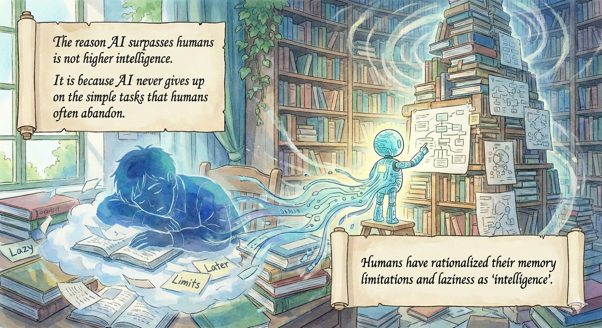 Human “Lazy” Intelligence – Lechuck Park